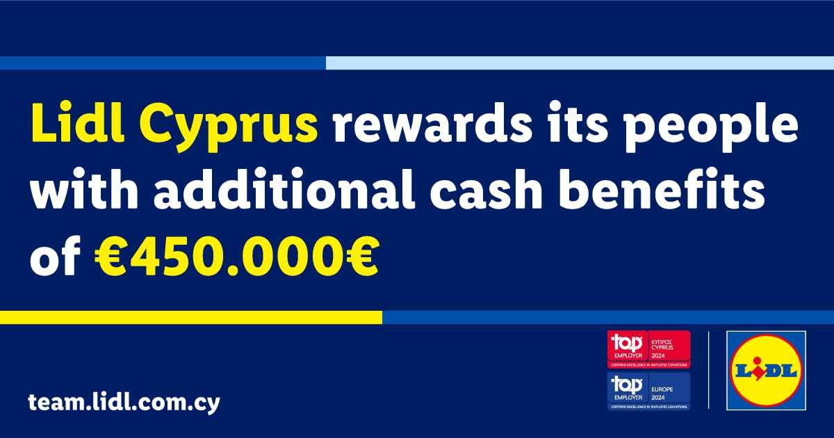 Lidl Cyprus rewards its people with additional cash benefits of € ...