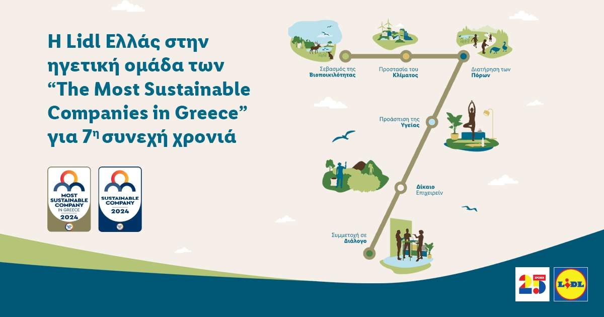 Η Lidl Ελλάς στην ηγετική ομάδα των “Τhe Most Sustainable Companies in ...