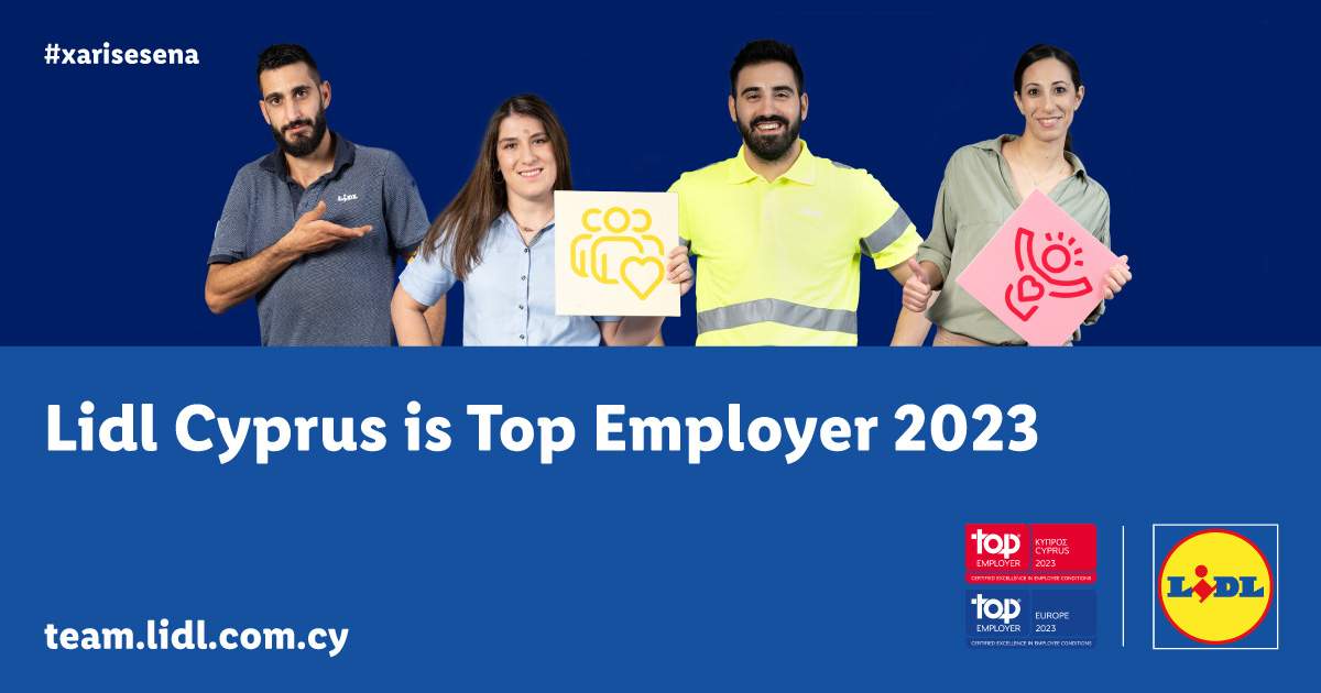 Lidl Cyprus is Top Employer 2023 - Lidl Cyprus