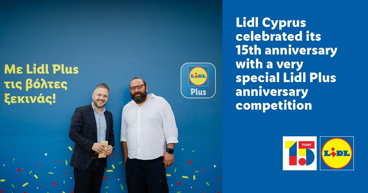 Lidl Cyprus celebrated its 15th anniversary with a very special Lidl ...