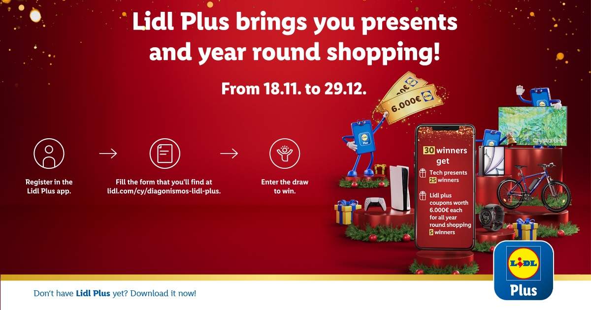 Lidl Cyprus celebrates Christmas and brings gifts and shopping of the ...